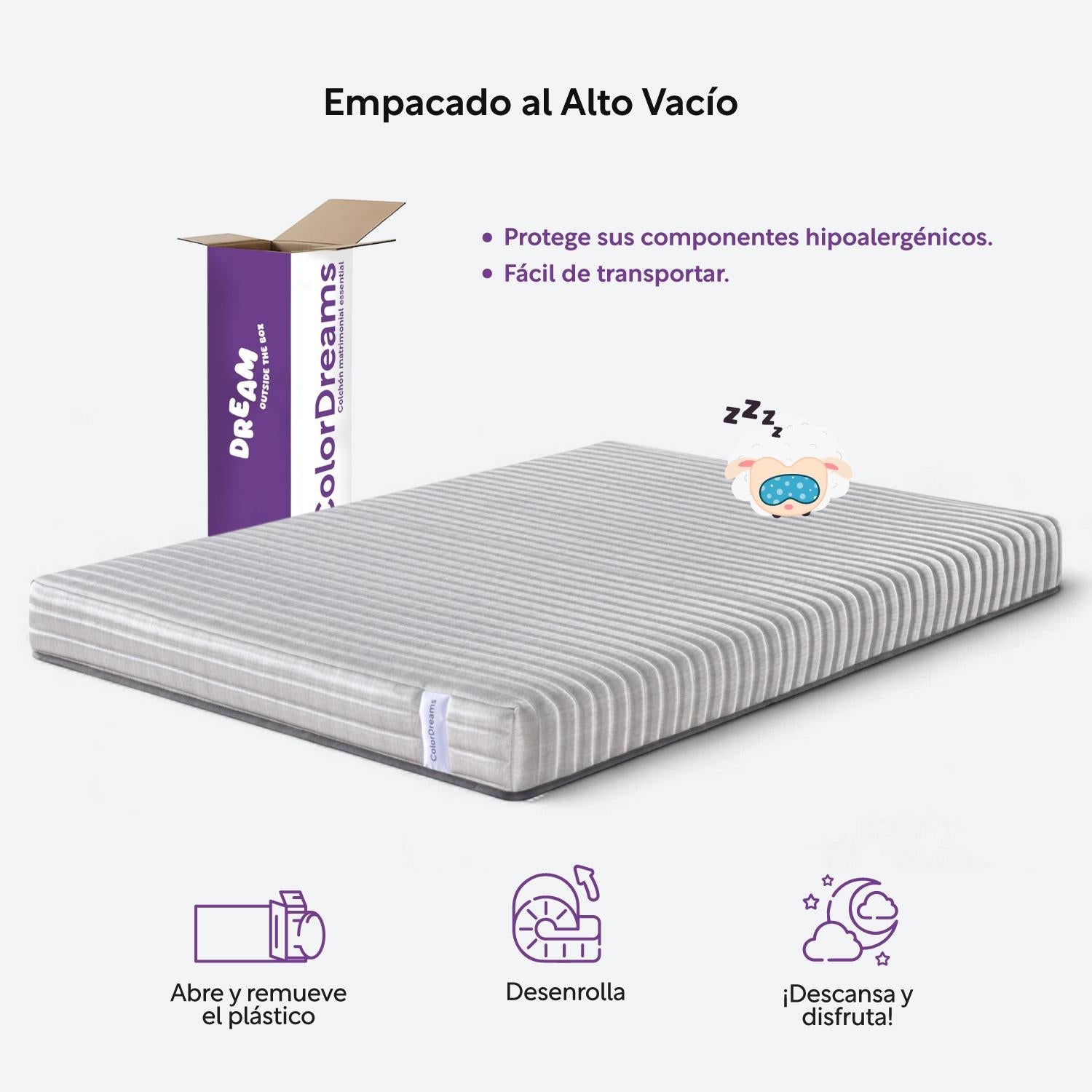 Colchón Matrimonial Resortes Foam Alta Densidad En Caja 16cm - Somos Reyes