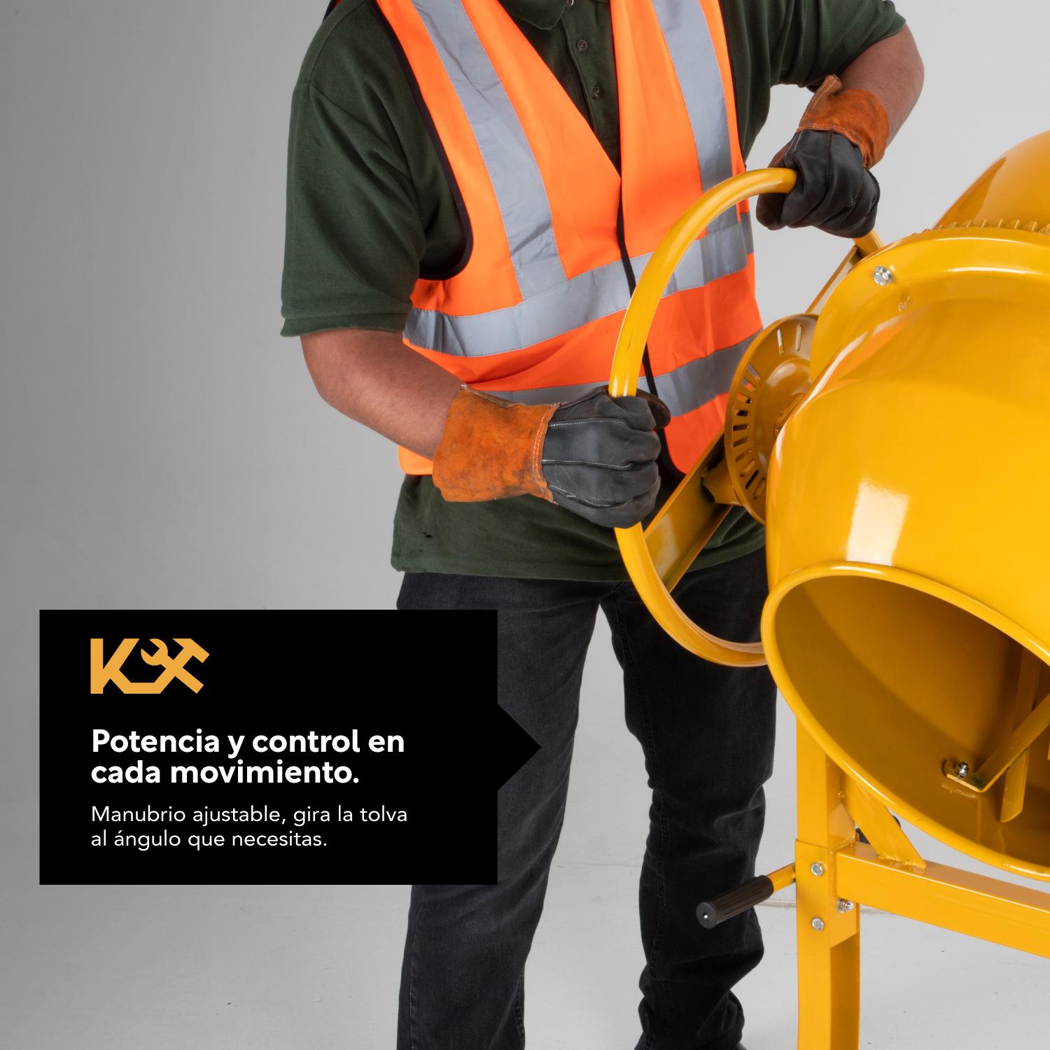 Revolvedora Eléctrica De Concreto Cemento 140L 1HP 1/2 Saco - Somos Reyes